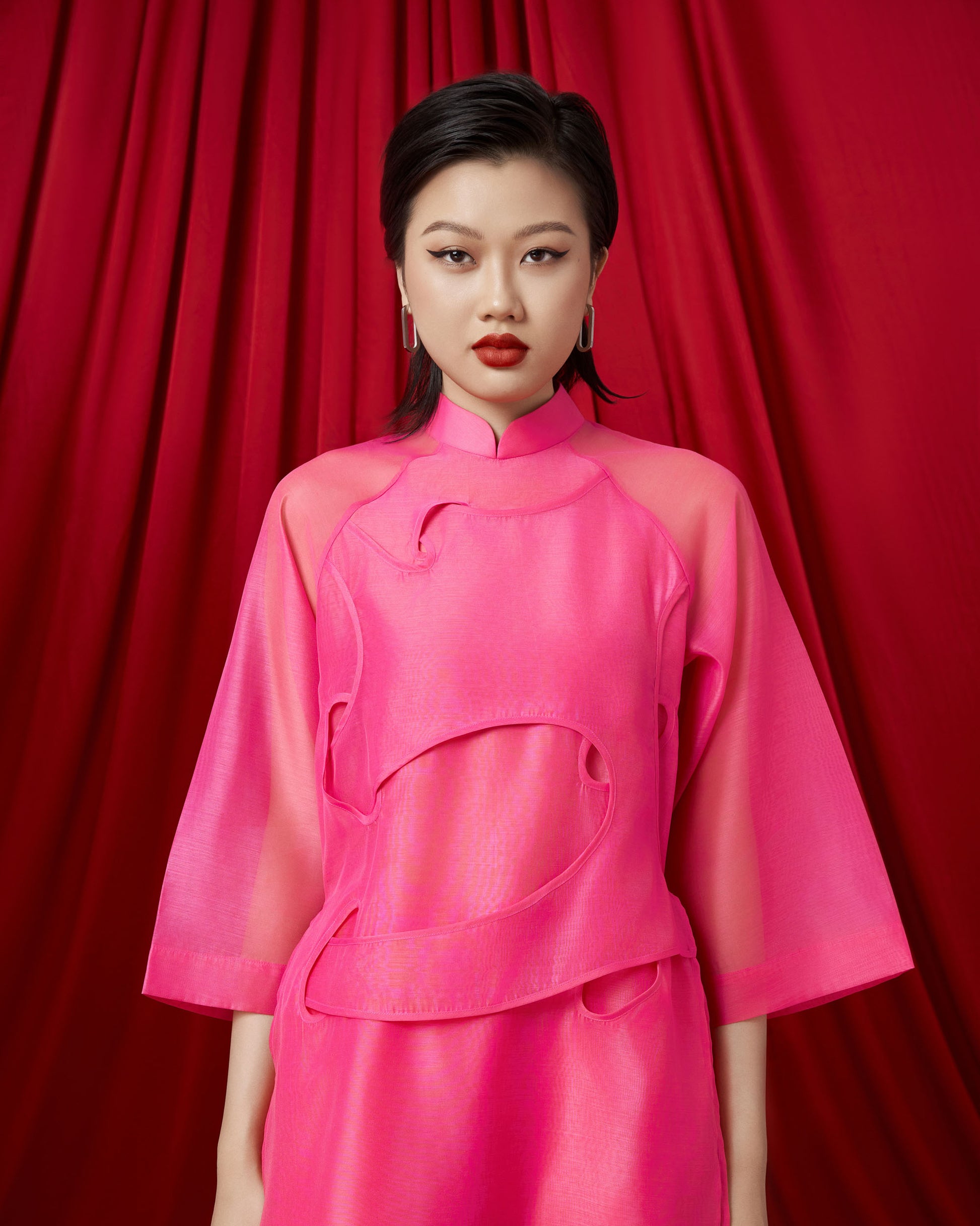 CAOSTU - LUON VONG AO DAI FOR WOMEN | PINK - ASTOUD
