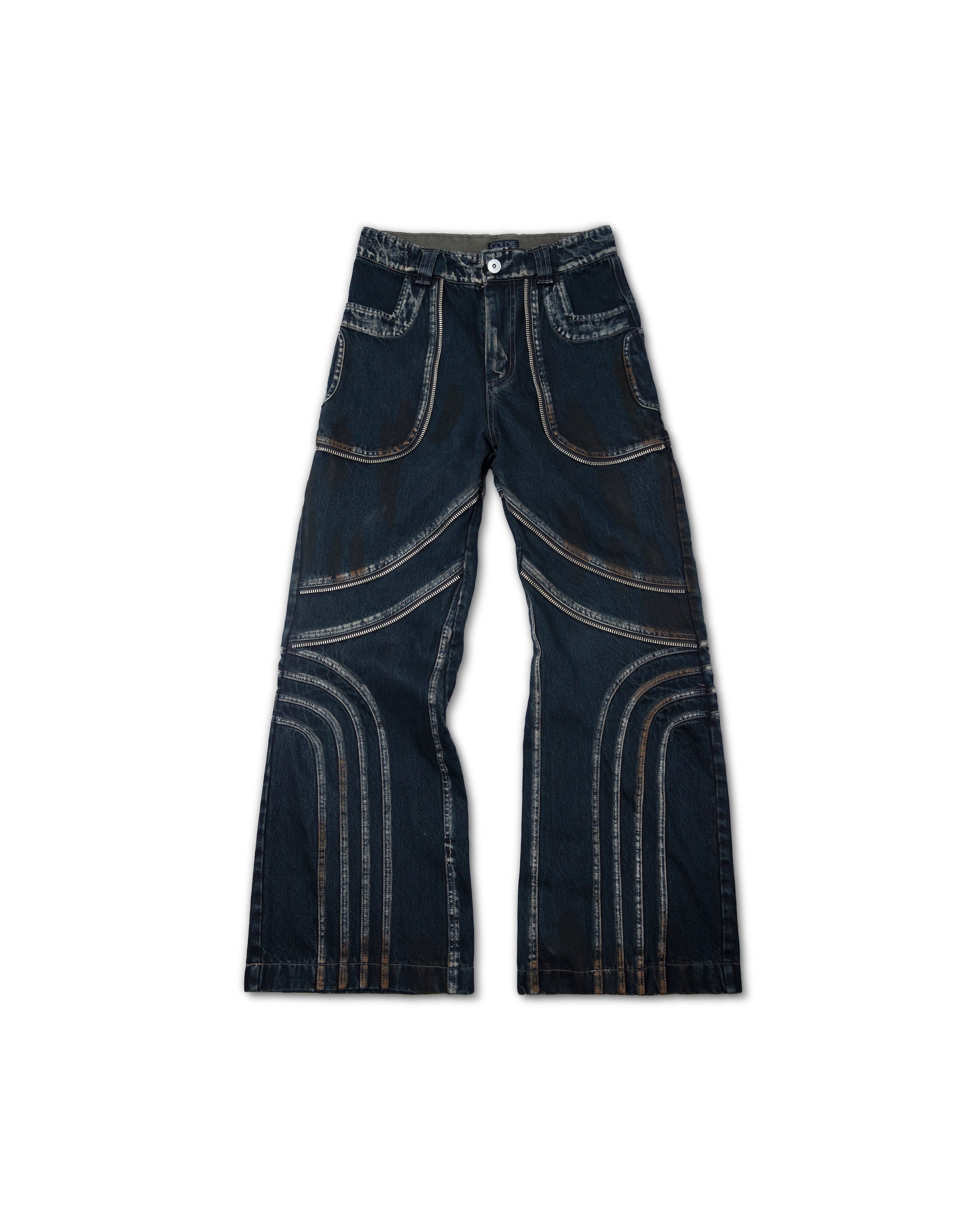 GOLDIE - Wave Dirt Denim Pants - ASTOUD